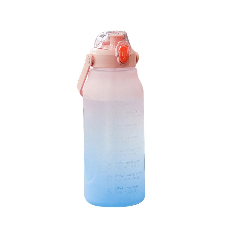 Large Capacity Water Bottle Matte Gradient Drinkin... – Vicedeal