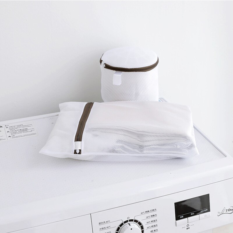 White Nylon Laundry Bag Bra Socks Underwear Clothe... – Grandado