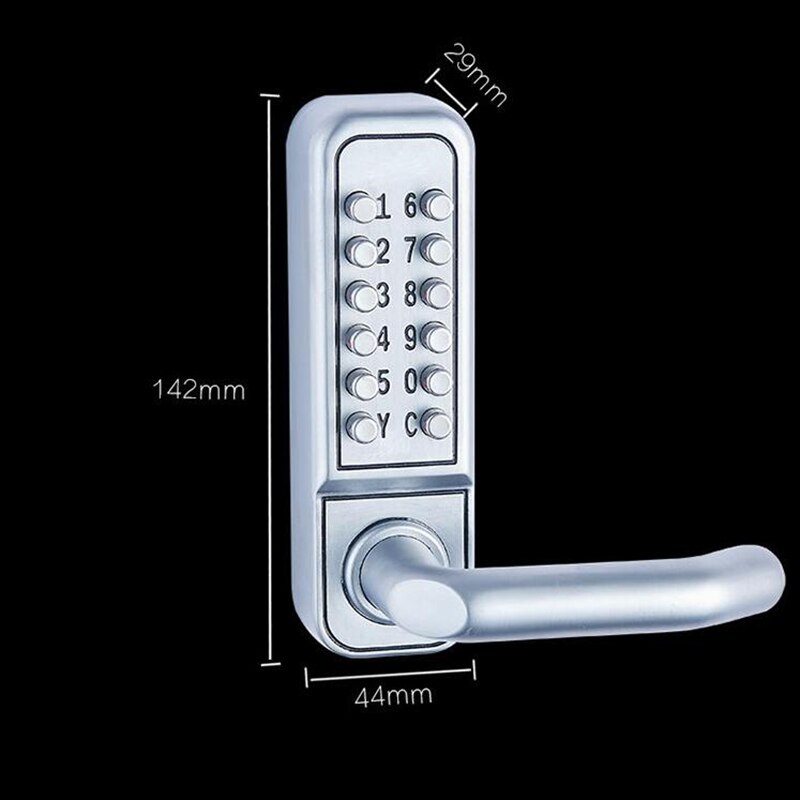 Waterproof Mechanical Gate Lock Handle Code Keypad... – Grandado
