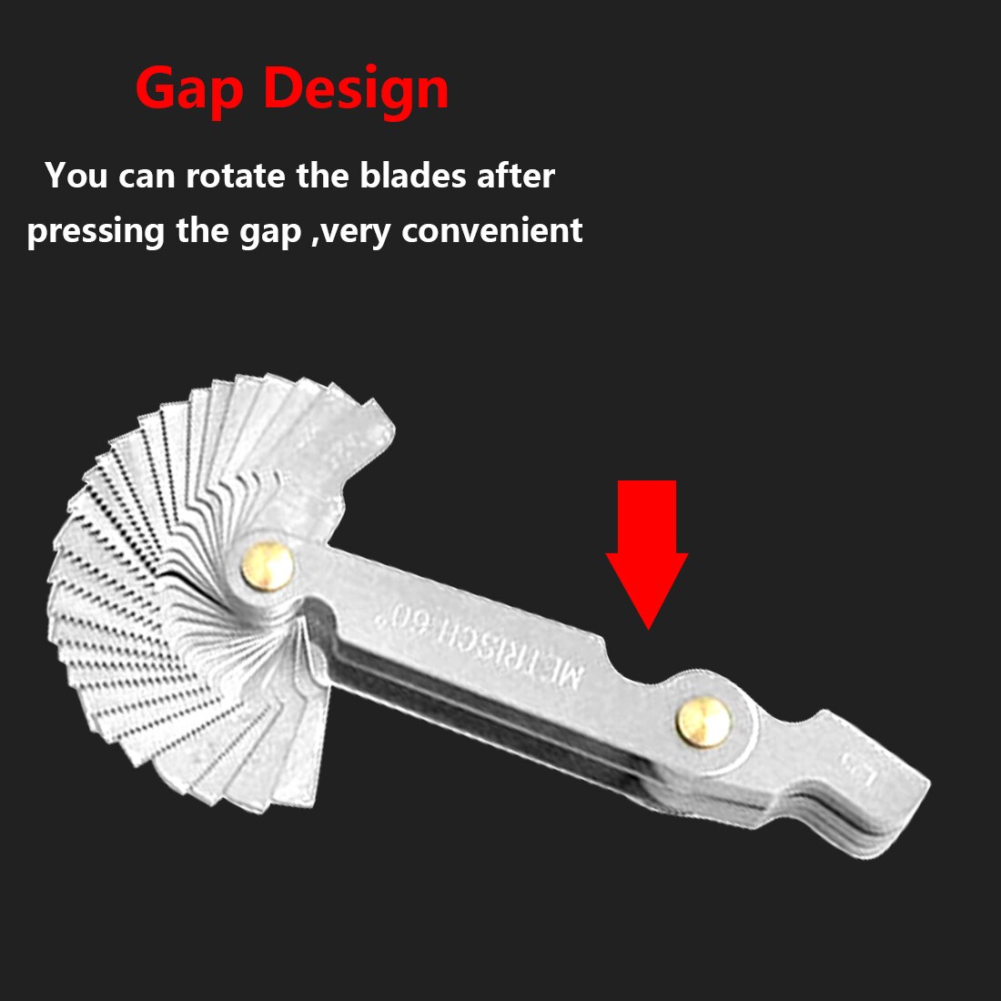 Calibrador de medición de rosca de acero, medidor ... – Grandado