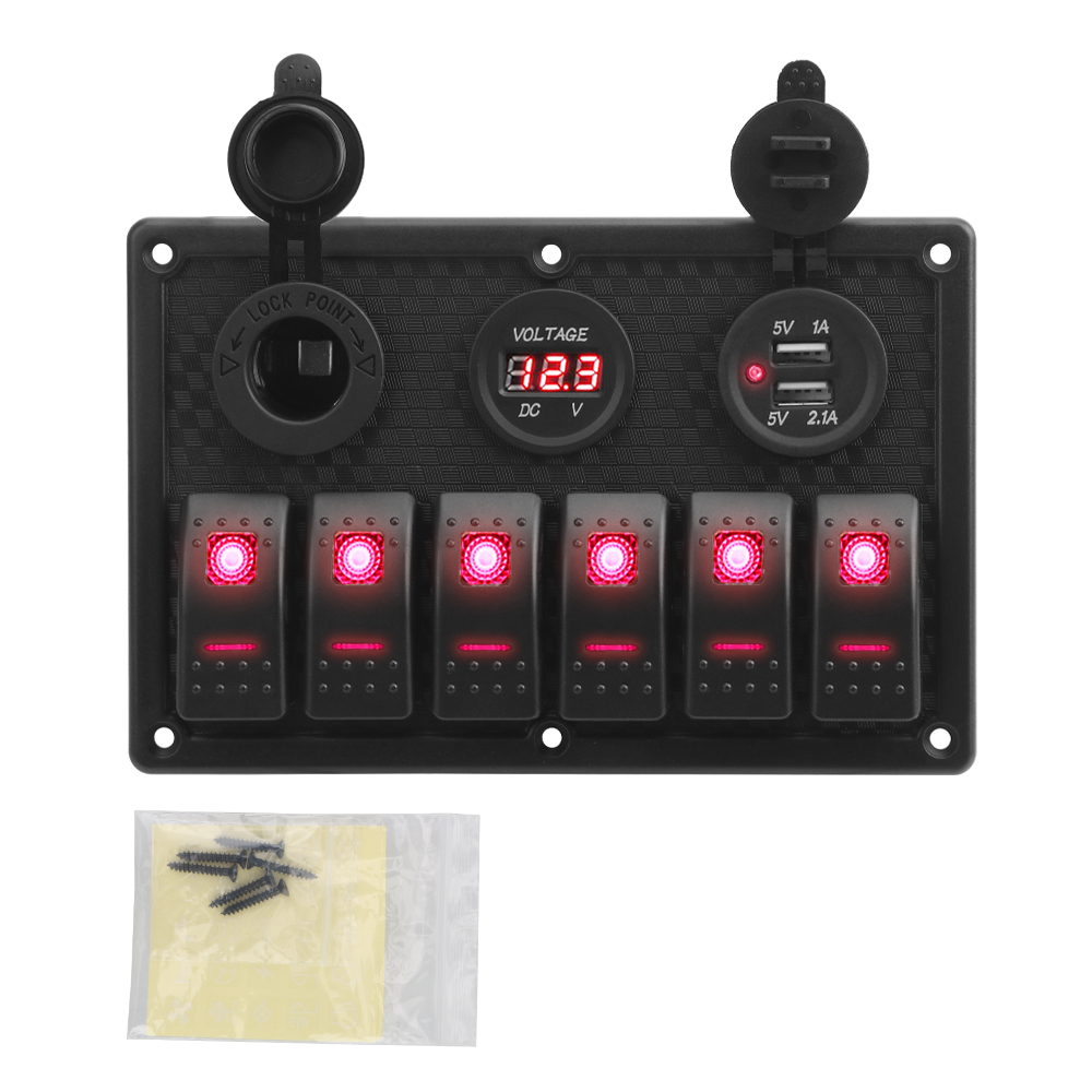 12V/24V Rocker Switch Panel Voor Truck Camper Rv Y... – Vicedeal
