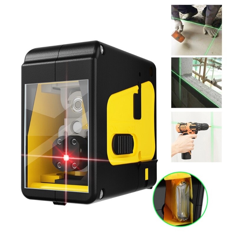 Level Line, Cross Line with Self-Leveling, Vertica... – Grandado