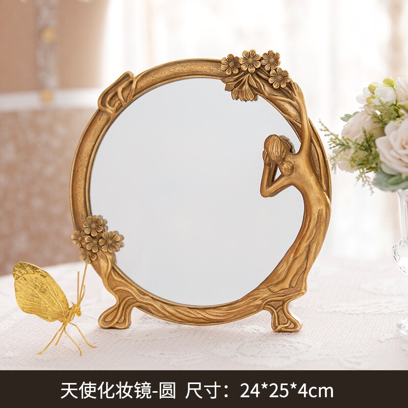 European mirror retro palace style girl ins makeup... – Grandado