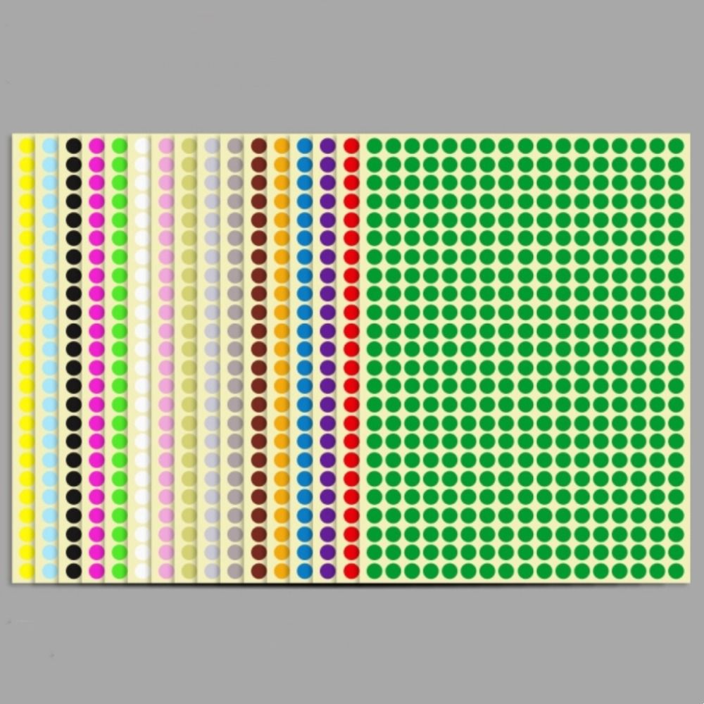 6mm zelfklevende Dot Stickers Veelkleurige Decorer... – Vicedeal