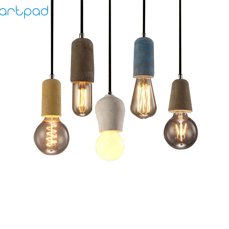Artpad Industrial Retro Cement Pendant Light Kitch... – Grandado