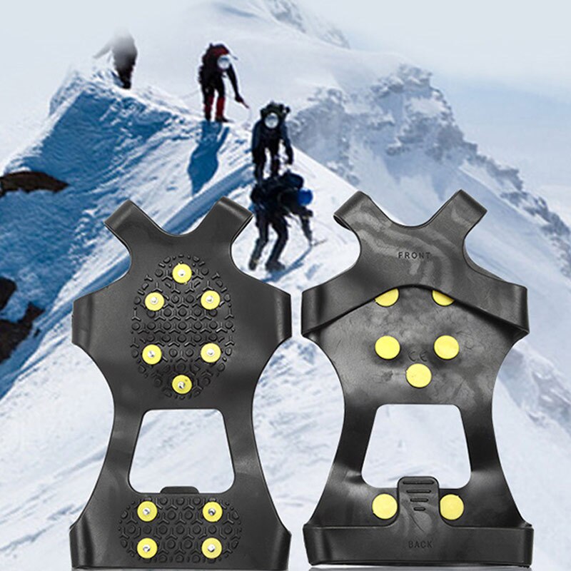 1 Pair Ice Snow Grips Cleat Over Shoe Boot Rubber ... – Grandado