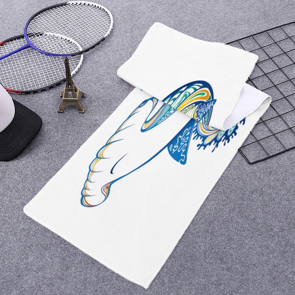 Blue Whale Badhanddoek Zwemmen Sneldrogende Badhan... – Grandado