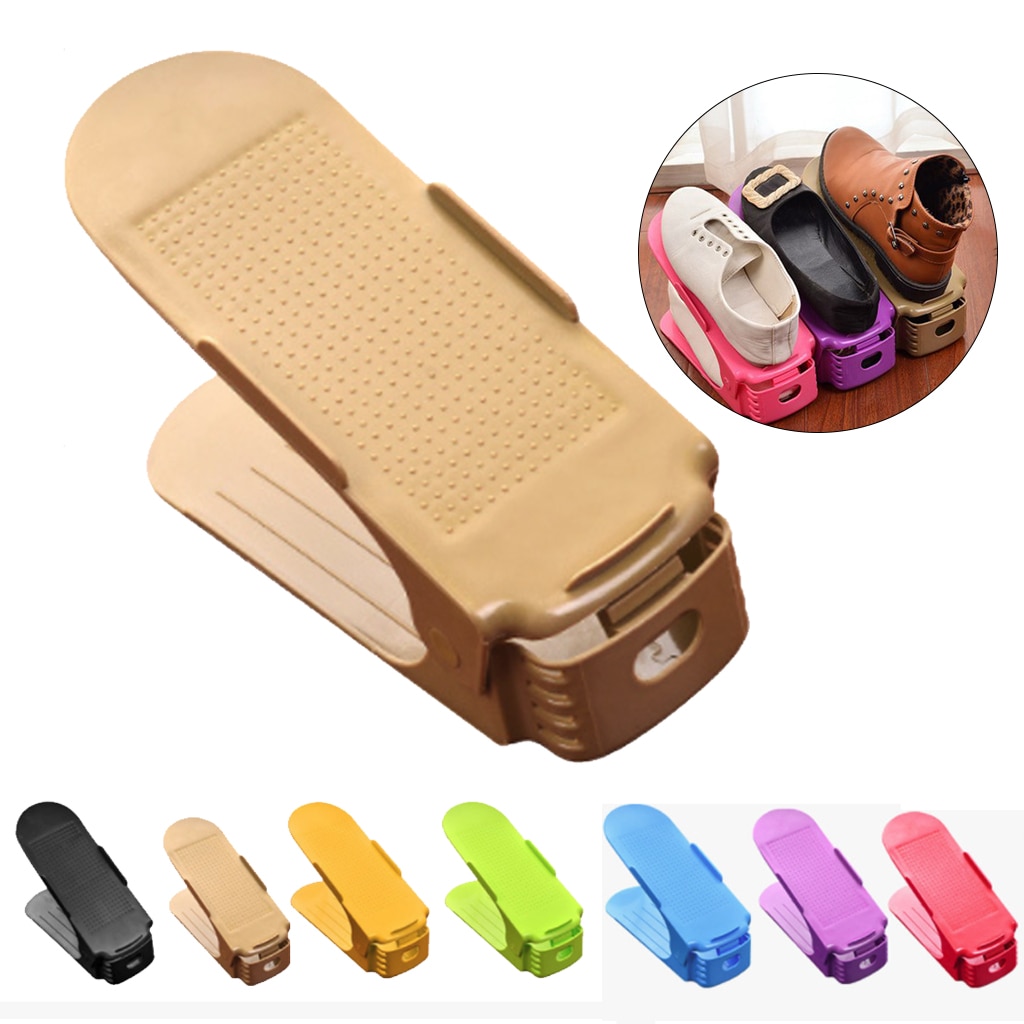 10pcs Double Shoe Rack Storage Adjustable Shoe Org... – Vicedeal