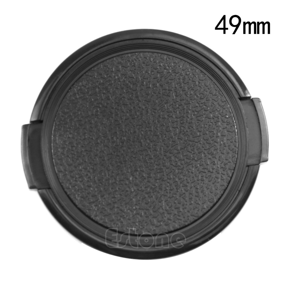 Black Lens Cover 49mm Snap on Front Lens Cap for N... – Grandado