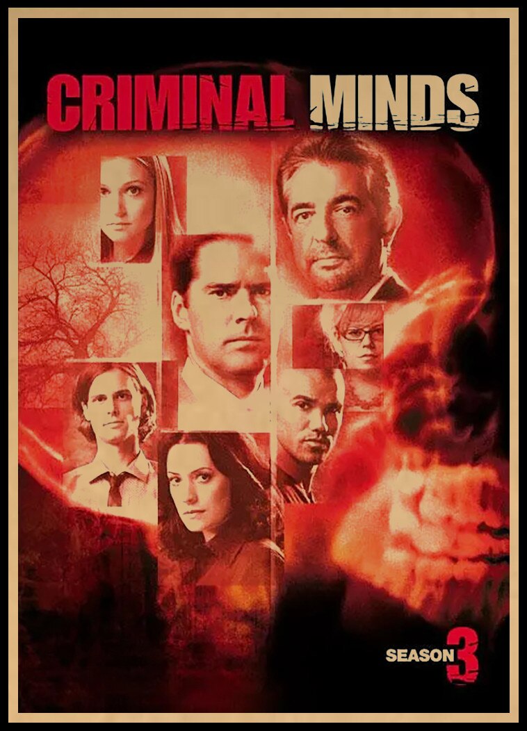 Criminal Minds TV Series Retro Vintage Poster Deco... – Vicedeal