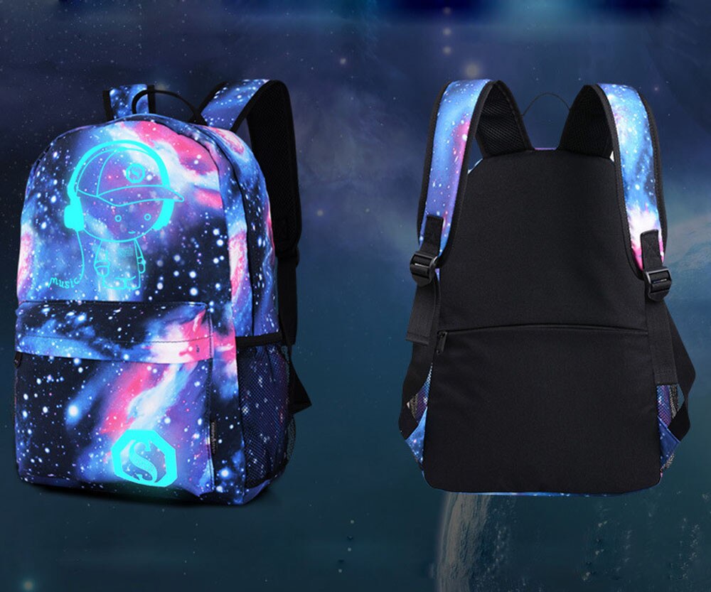 USB Charger Backpack Star Universe Space Printing ... – Grandado