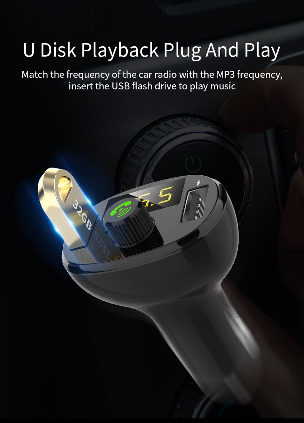 Wireless Bluetooth FM Transmitter Modulator Car Ra... – Grandado
