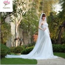 Velo largo de una capa para boda 10 metro de velo ... – Grandado