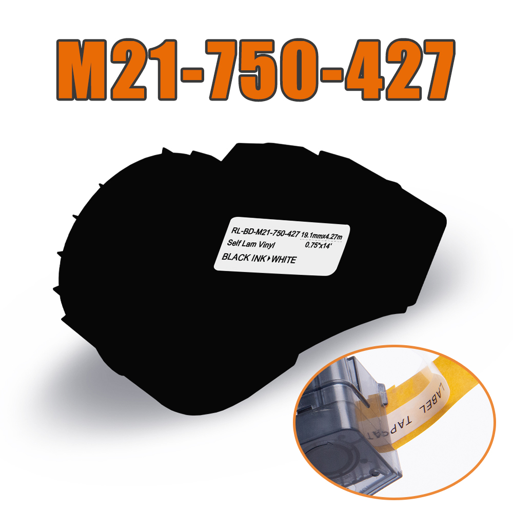 1-5PK Label Tapes 19.1Mm * 4.2M M21 750 427 Compat... – Vicedeal