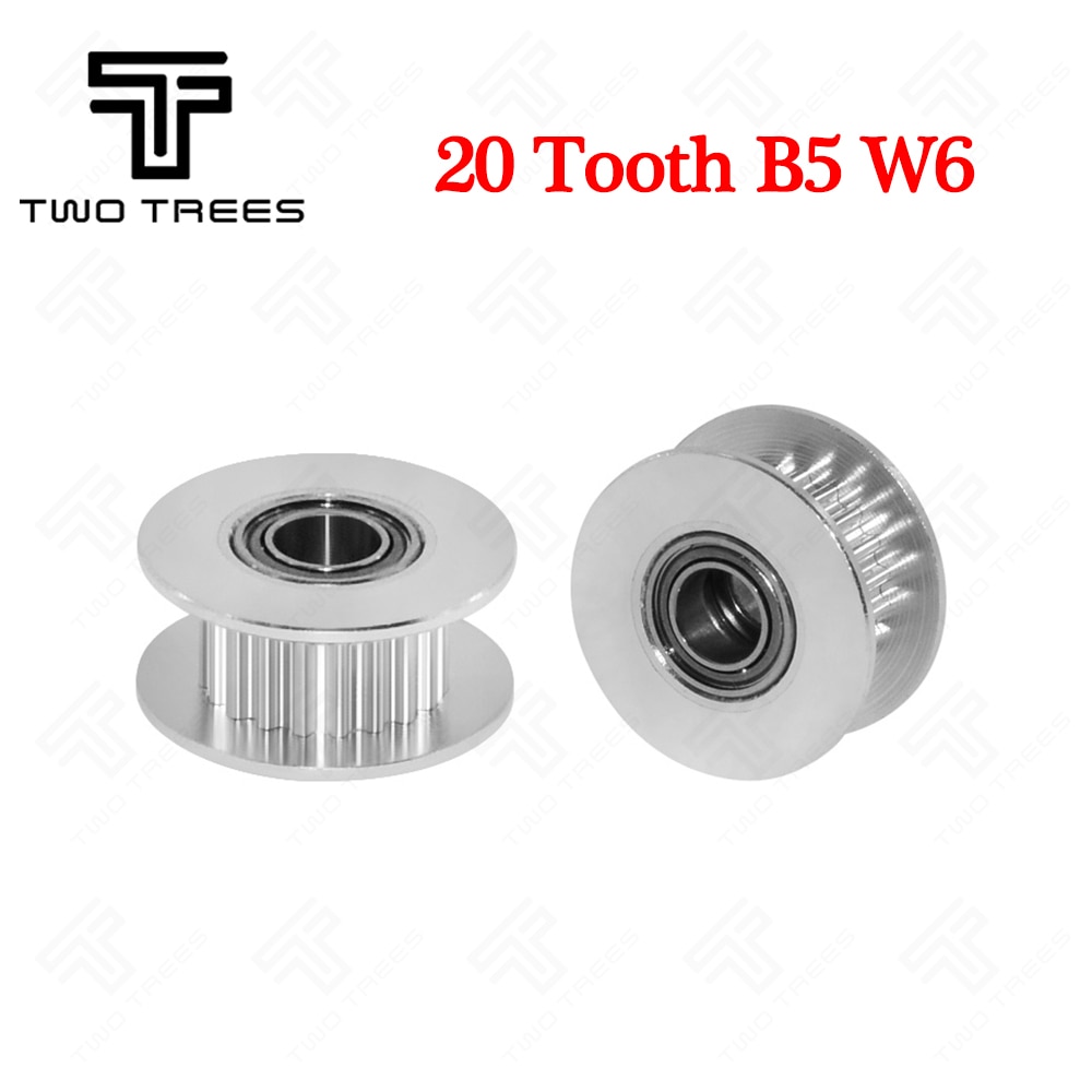 2GT 20 Teeth Idler Bore 5mm & Width 6mm with teeth... – Grandado