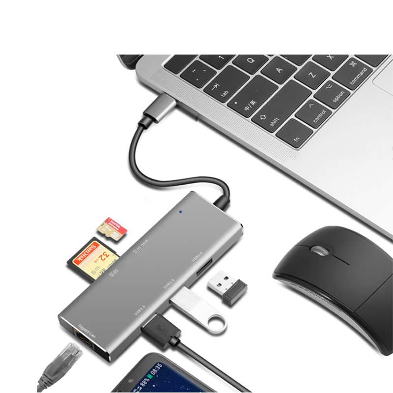 Type-C 3.1 Docking Station Aluminum Multi-function... – Vicedeal