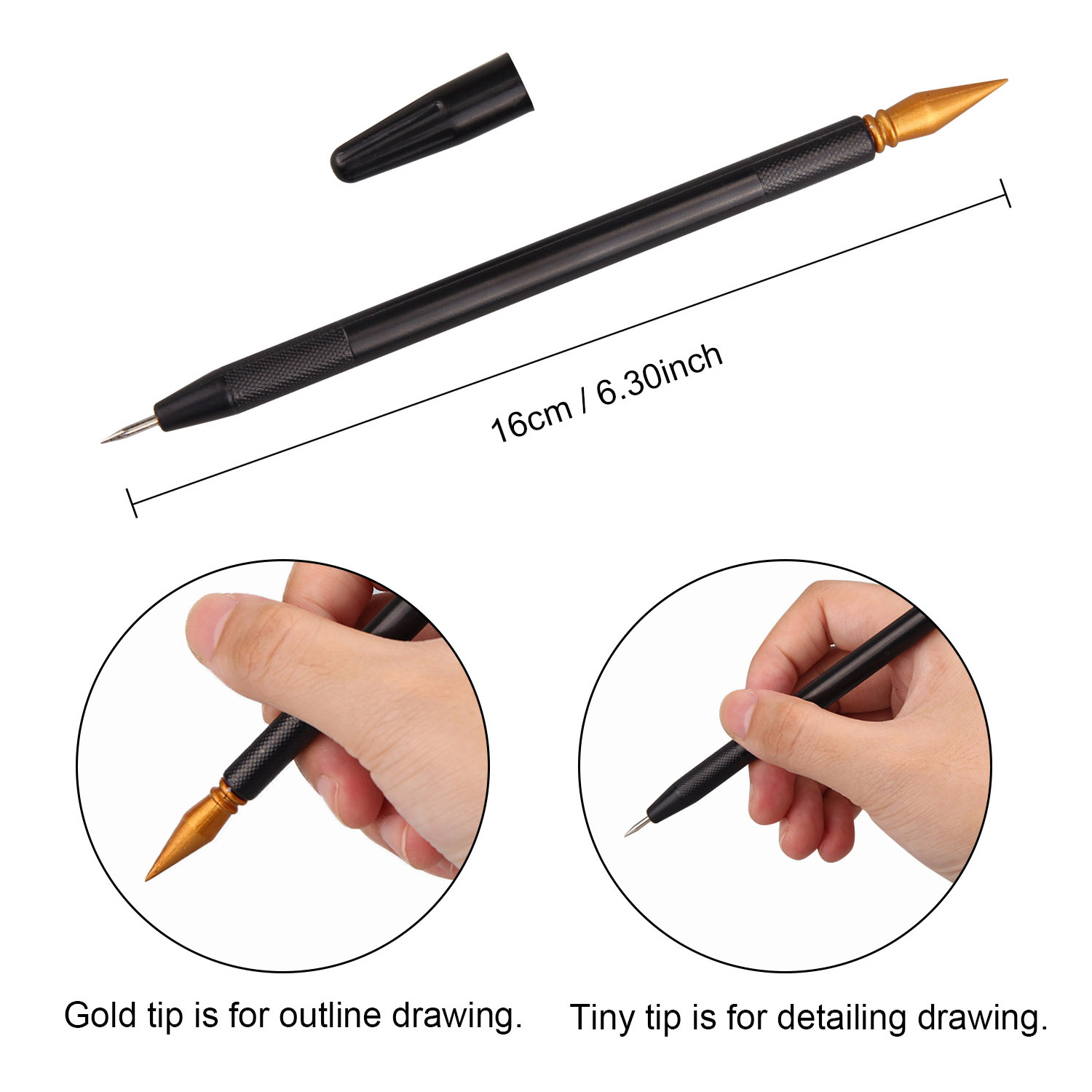 8PCS Dual-Tip Scraping Painting Art Scrape Colorin... – Grandado