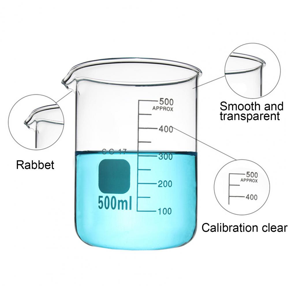 Transparent Heat Resistant Glass Beaker Scale Thic... – Vicedeal