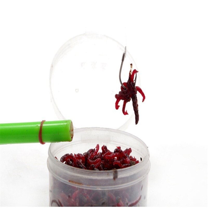 Earthworm Bloodworm Clip Portable Fishing Baits Bl... – Grandado