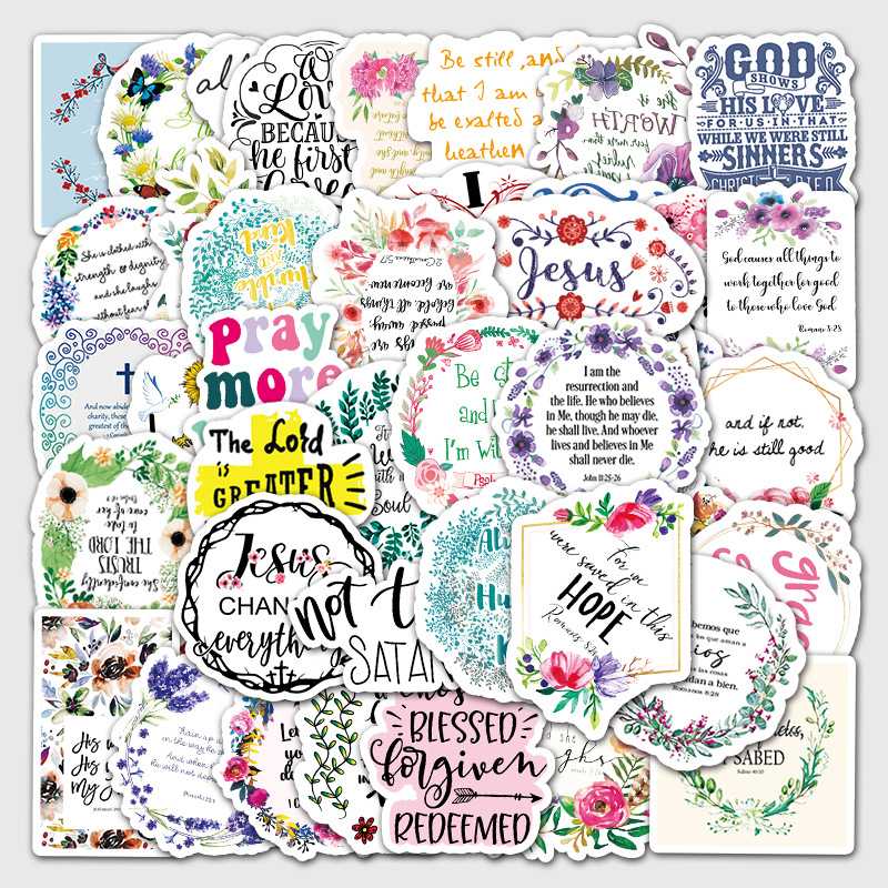 50Pcs Jesus Thema Sticker Waterdicht Voor Auto Bum... – Vicedeal