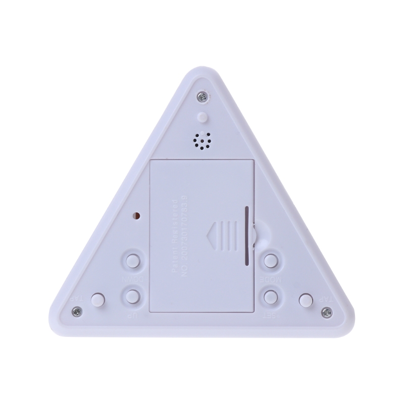 Triangular Pyramid Time 7 Color Change LED Alarm D... – Grandado