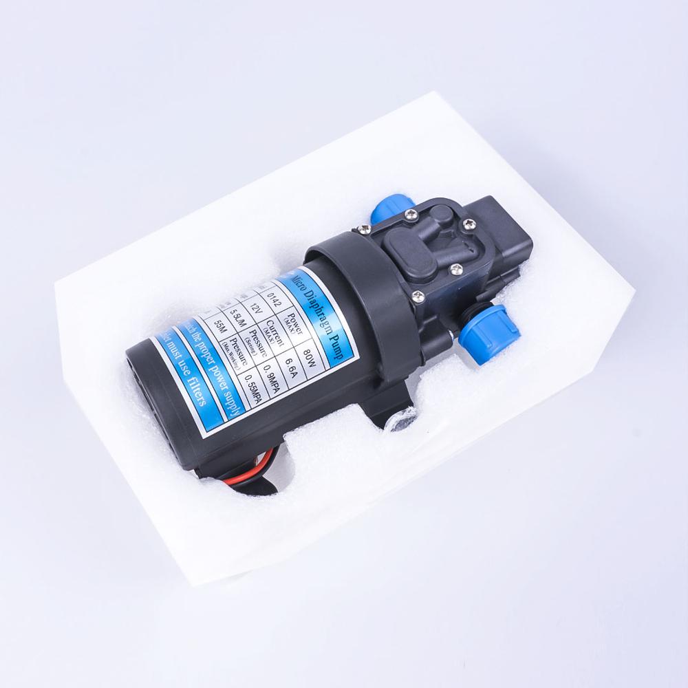 DC 12V 80W 130PSI 5.5L/Min Electric Diaphragm Pump... – Grandado