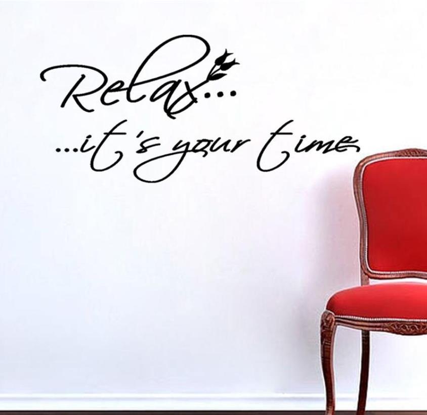 Relax IT'S Your Time Vinyl Wall Quotes Lettering W... – Grandado