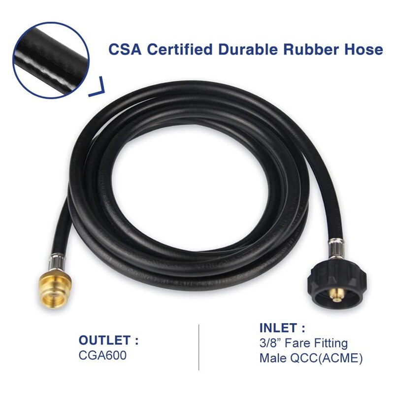 12FT High-Pressure Propane Tank Adapter Hose,1Lb t... – Grandado