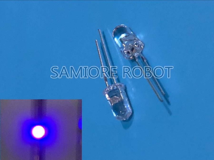 10pcs F5 5mm Round Ultra Violet LED UV Light 390-3... – Vicedeal