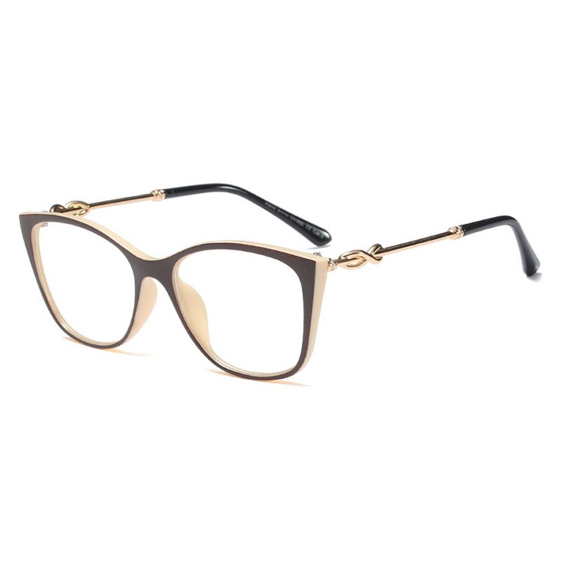 Semi-Transparent Rim Frame Optical Eyeglasses Full... – Grandado