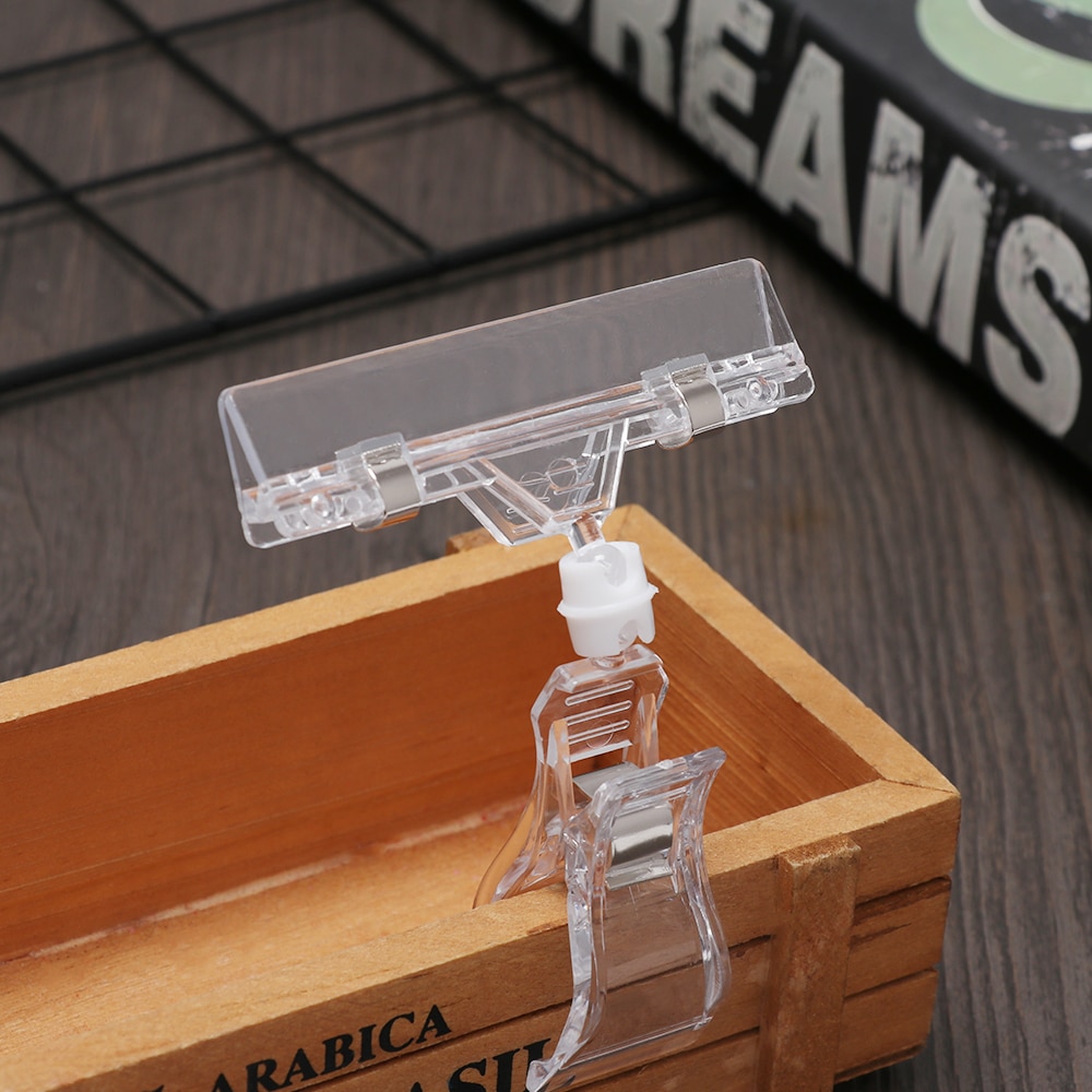 1PC Transparent Plastic Advertising Clips Plastic ... – Grandado