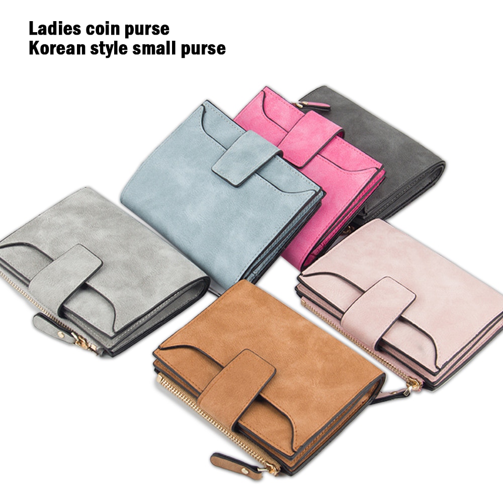 Leather Women Wallet Hasp Small And Slim Coin Pock... – Grandado
