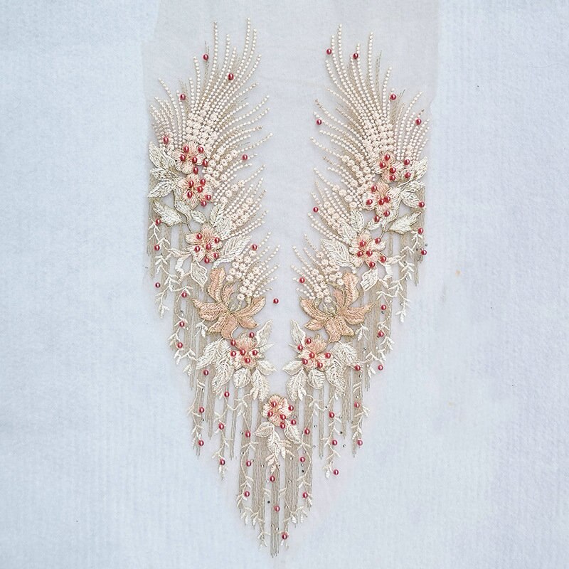 Mesh Drill Nail Bead Phoenix Tail flower Embroider... – Vicedeal