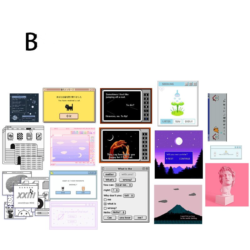 INS Steam Wave series stickers DIY scrapbooking jo... – Vicedeal