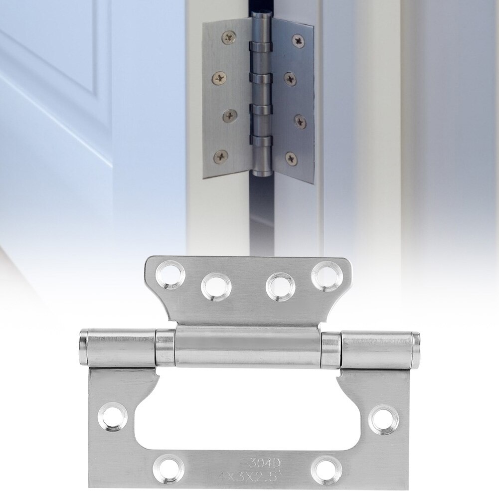 2Pcs Hinge Stainless Steel Hinge 8 Mounting Holes ... – Grandado