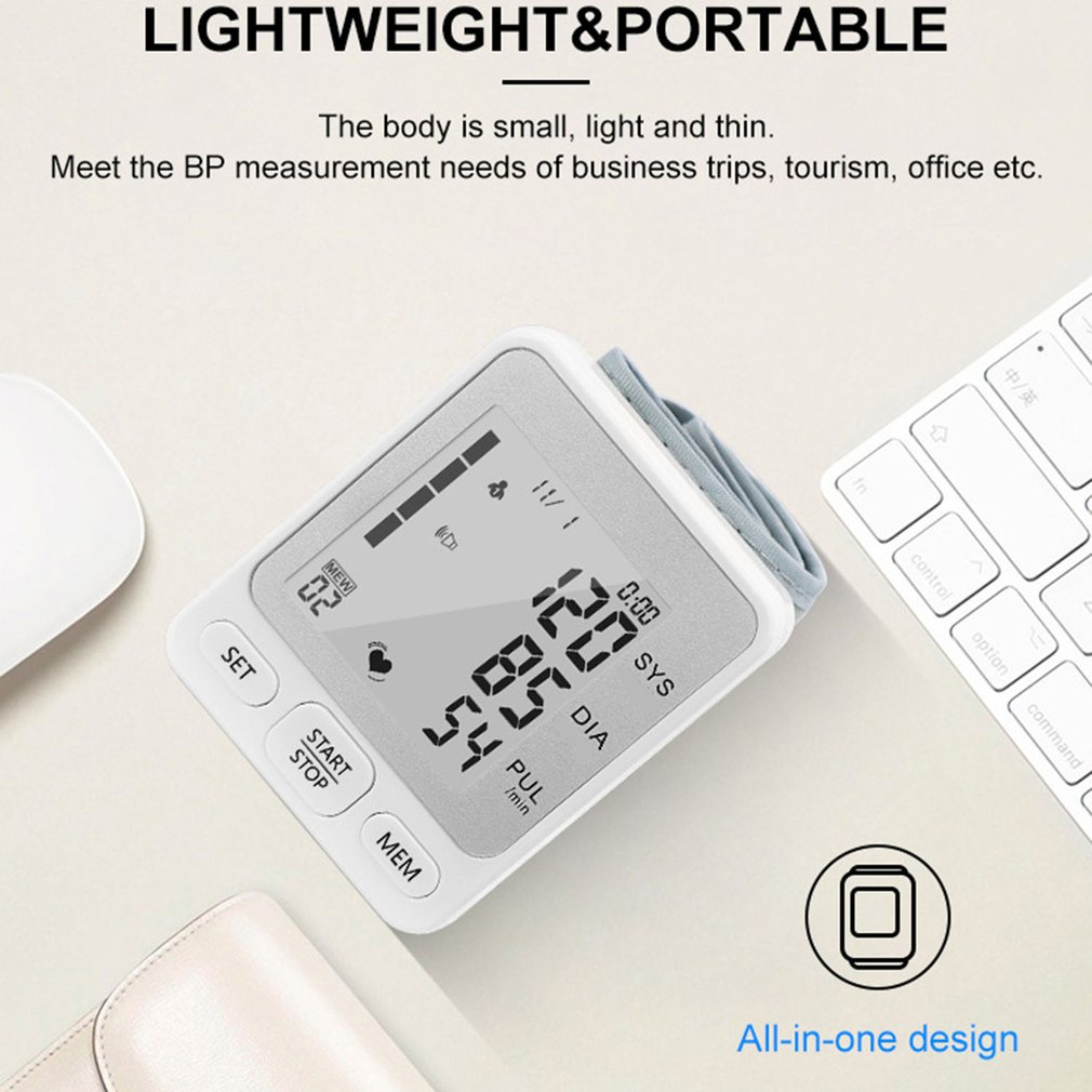 Wrist Blood Monitor Automatic Upper Arm Pulse Mete... – Vicedeal