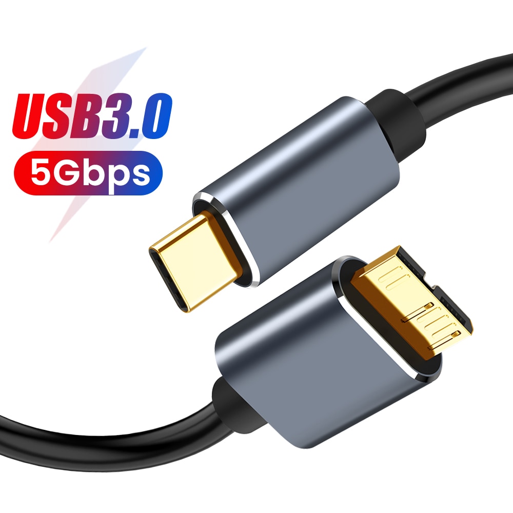 3a usb 3.0 typ c till micro b-kabel 5 gbps snabb d... – Grandado