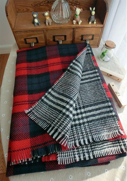 Cheshanf Dubbelzijdig Grote Plaid Houndstooth Sjaa... – LovingPrices