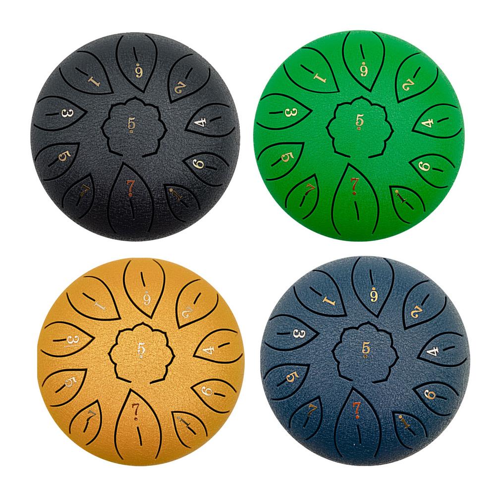 6 Inch Mini Drum 11 Tone Staal Tong Drum Tune C Pe... – Vicedeal