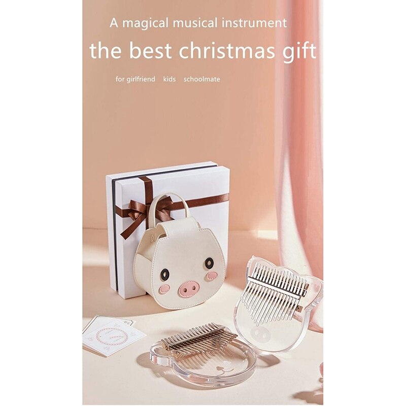 17 Key Crystal Kalimba Acrylic Thumb Piano Mbira T... – Vicedeal