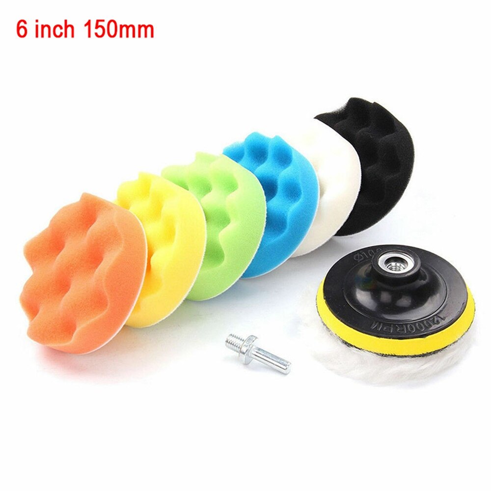3/4/5/6/7in Car Buffing Polishing Sponge Pads Kit ... – Vicedeal