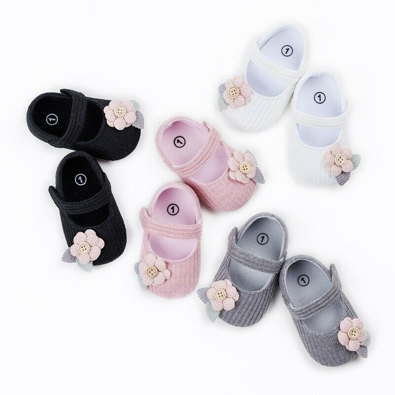 Infant Baby Toddler Girl Princess Knitted Shoe Flo... – Grandado