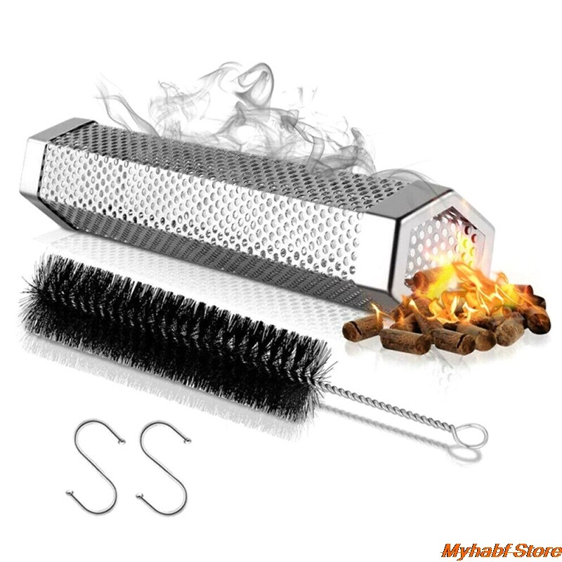 12 Inch Hexagon Bbq Roker Buis Grill Koude Rook Ge... – Vicedeal
