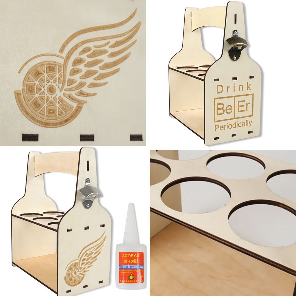 Beer Crate Bottle Carrier Cans Beer Wooden Storage... – Grandado