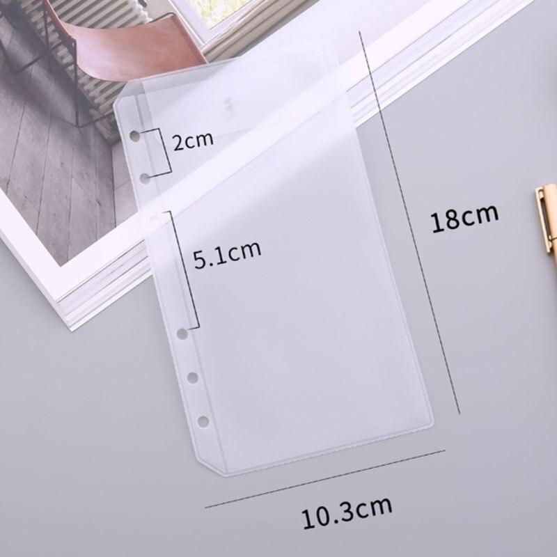 6 Stks/partij A5 A6 Pvc Losbladige Transparante 6 ... – Vicedeal