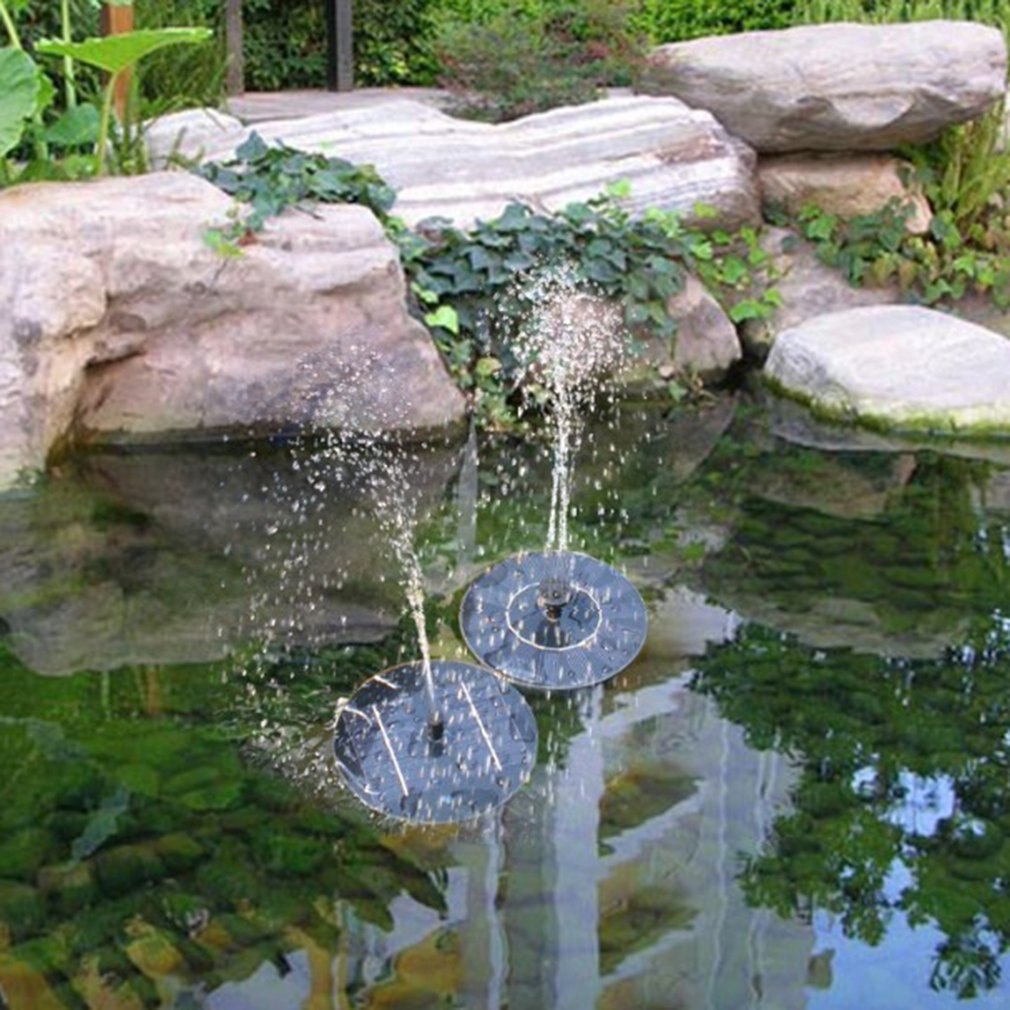 Round Solar Panel Solar Floating Fountain Solar Sm... – Grandado