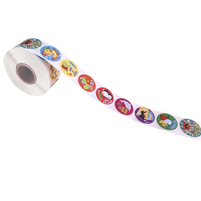 500pcs/roll Cartoon Animal Reward Stickers Diary S... – Grandado