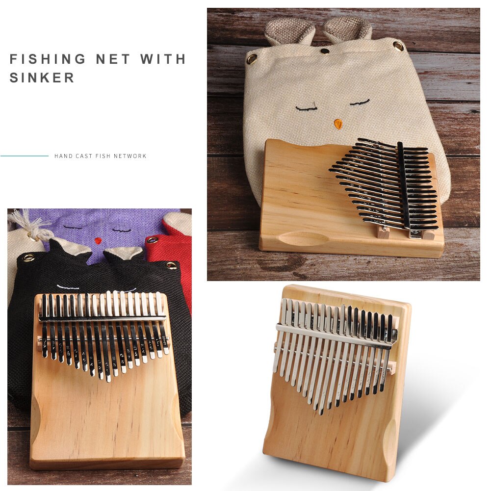 17 Keys Kalimba Musical Instrument Pine Wood Thumb... – Vicedeal