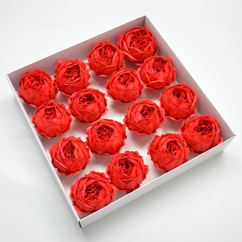 Kunstige sæbe blomster stort pæonhoved valentinsda... – Grandado