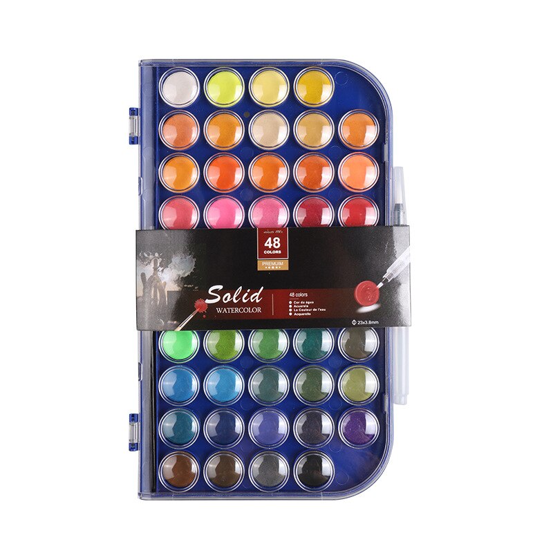 48 Colors Watercolor Paint Washable Watercolor Pai... – Grandado